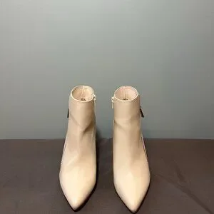 BCBG | Shoes | Bcbg Ladies White Pointed Toe Bootie | Poshmark